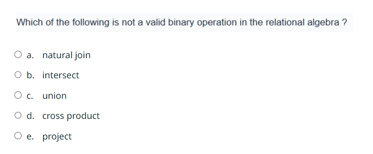 Solved Which of the following is not a valid binary | Chegg.com