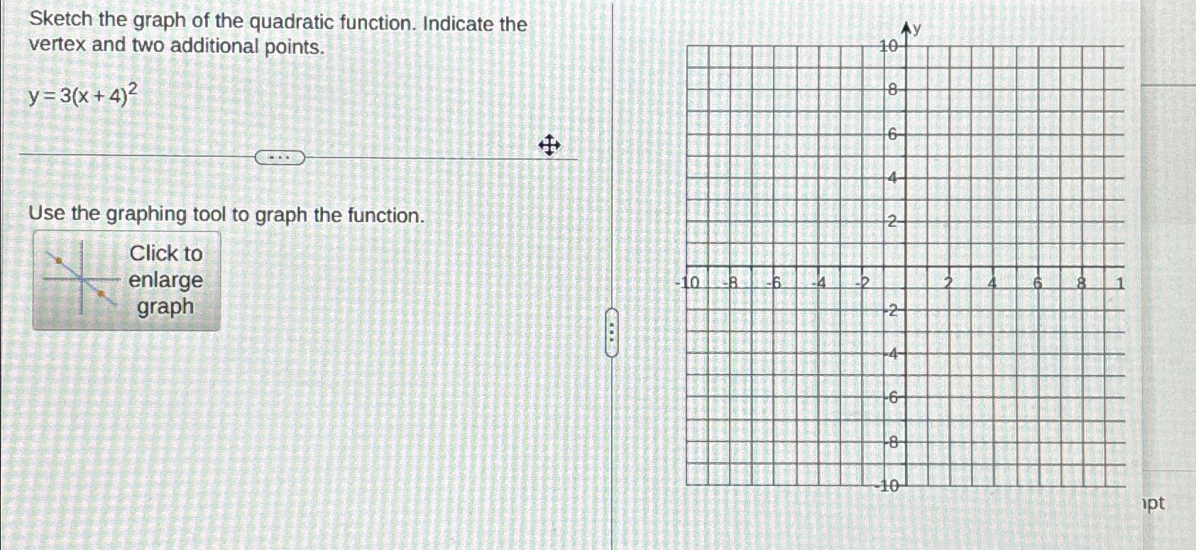 Solved Sketch the graph of the quadratic function. Indicate | Chegg.com