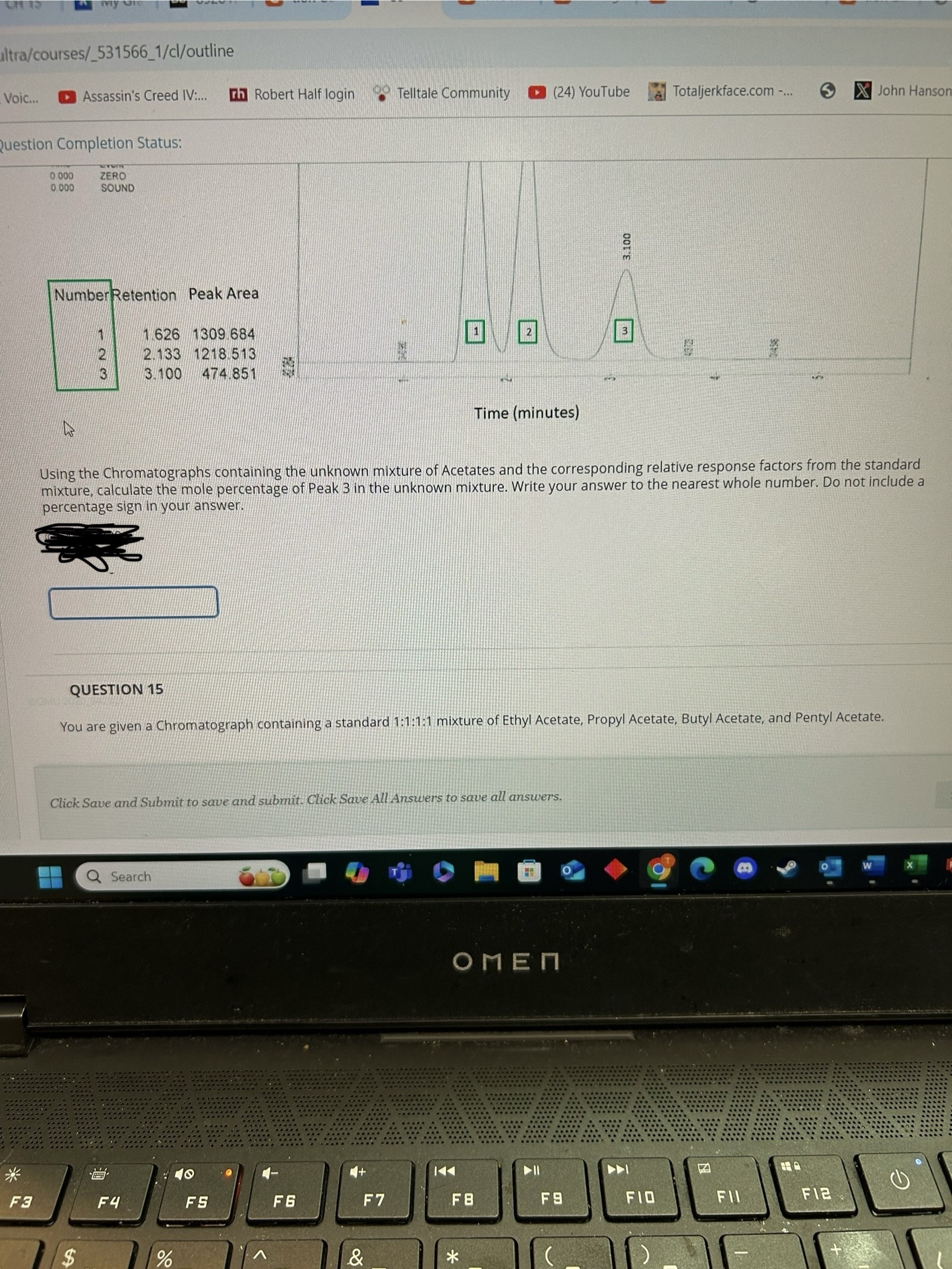 Solved Uestion Completion Status:Using the Chromatographs | Chegg.com