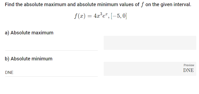 Solved Find the absolute maximum and absolute minimum values | Chegg.com