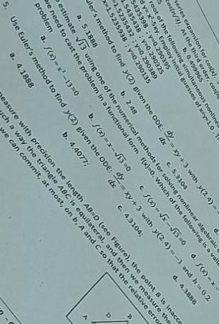 Solved q5 numerical methods | Chegg.com