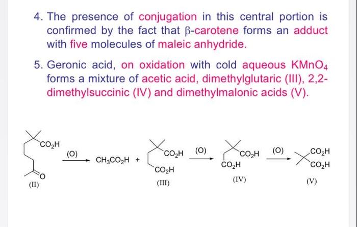 4. The presence of conjugation in this central | Chegg.com