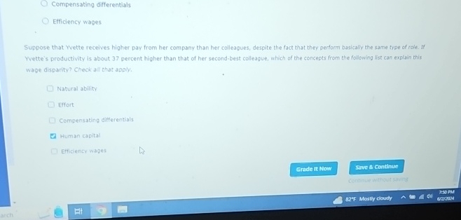 Solved Compensating differentialsEfficiency wagesSuppose | Chegg.com