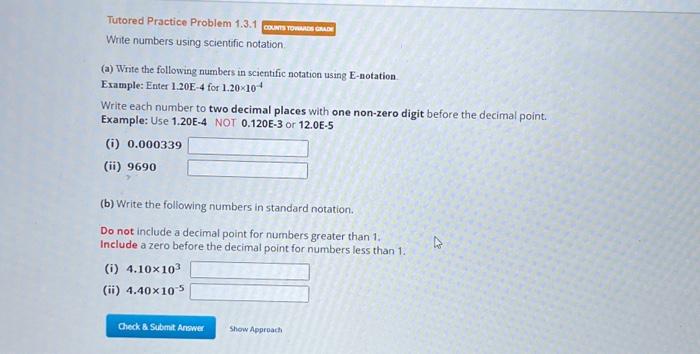 Solved Write numbers using scientific notation. (a) Write | Chegg.com