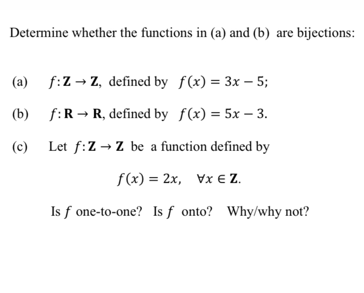 Solved Determine whether the functions in (a) ﻿and (b) ﻿are | Chegg.com