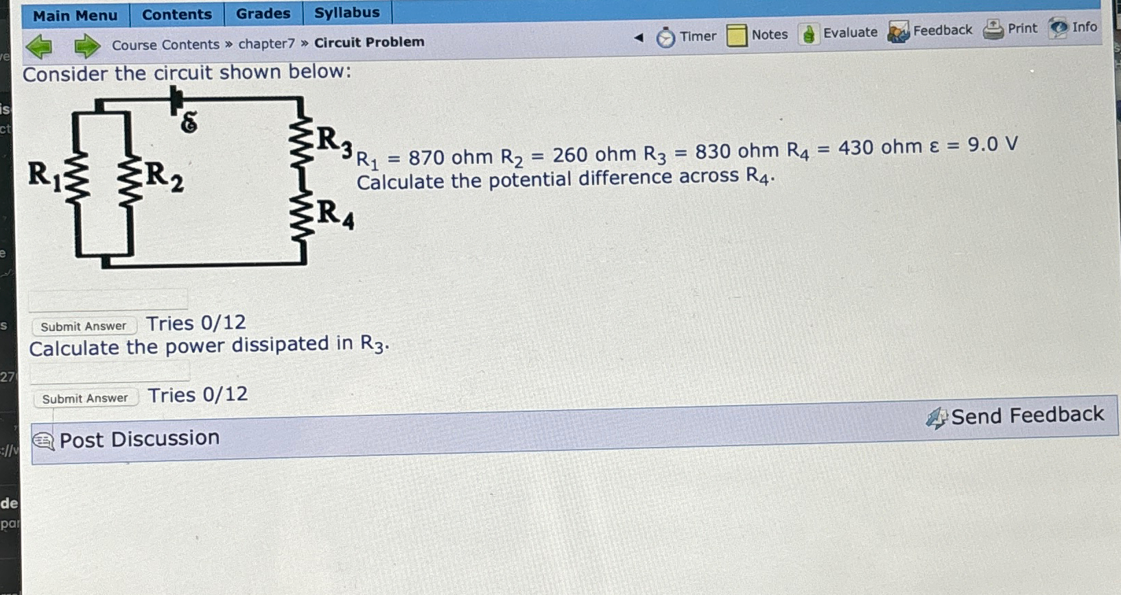 Solved Consider the circuit shown | Chegg.com