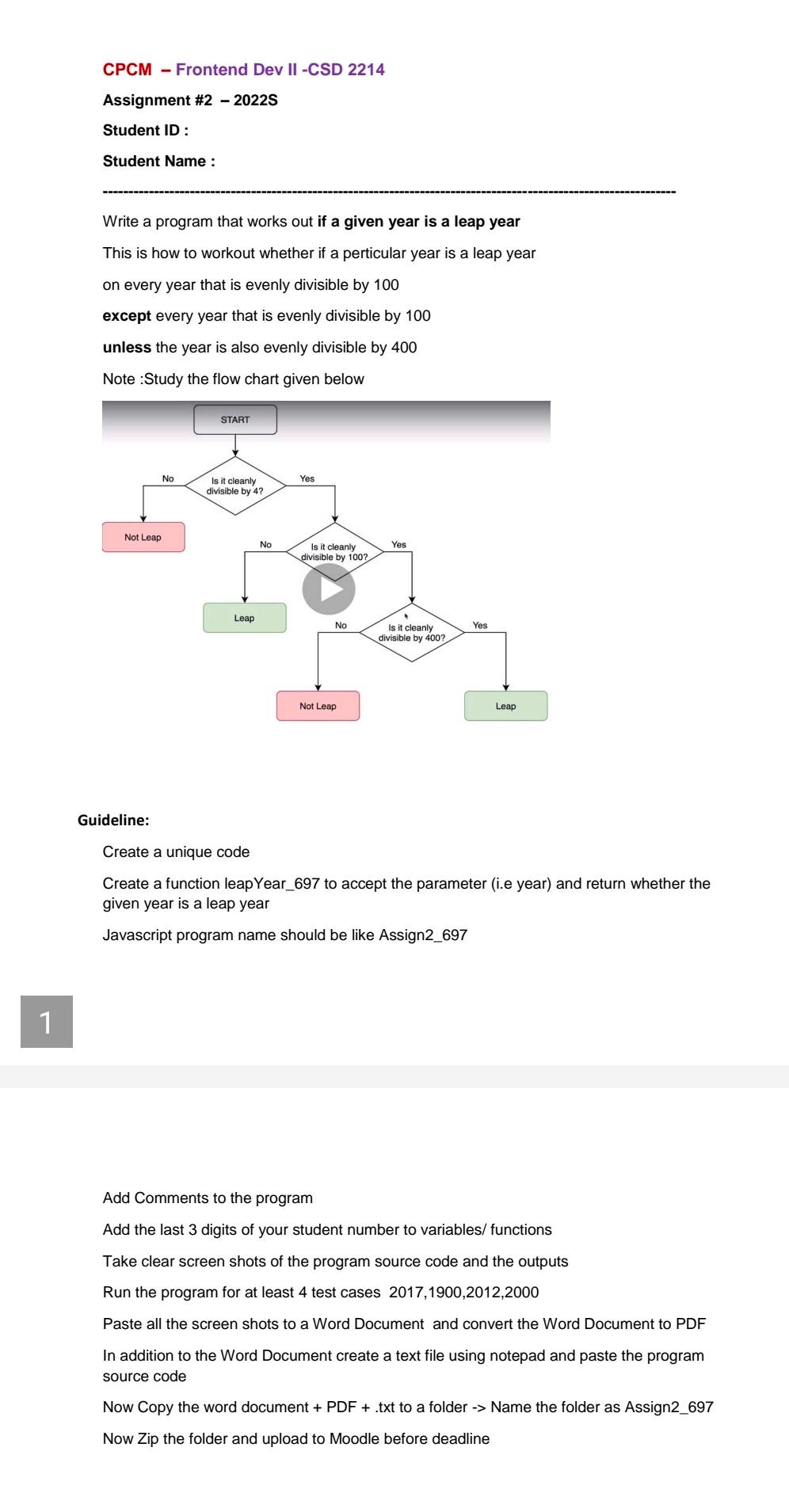 Solved 1 CPCM- Frontend Dev II -CSD 2214 Assignment #2 - | Chegg.com