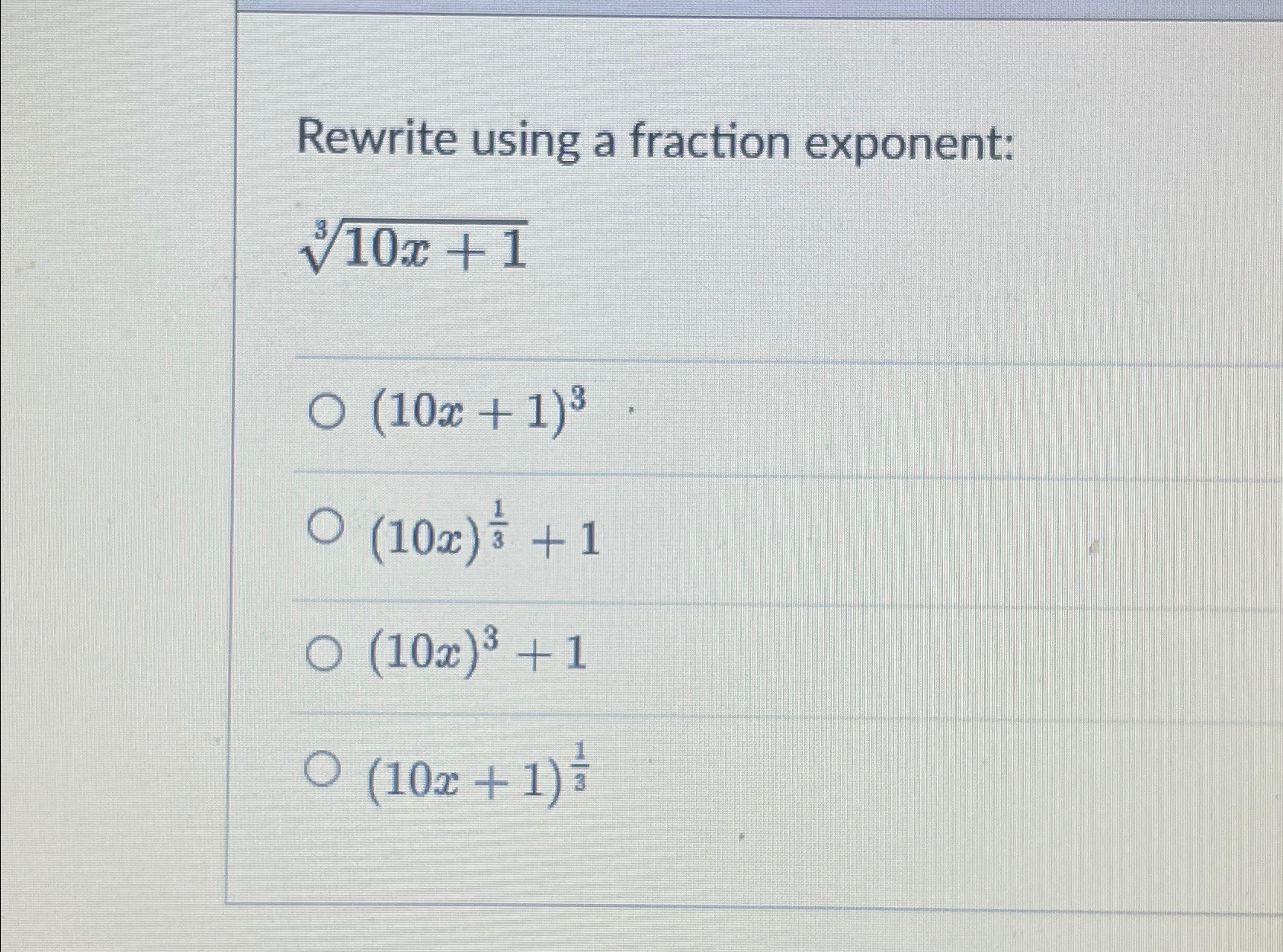 Solved Rewrite using a fraction | Chegg.com