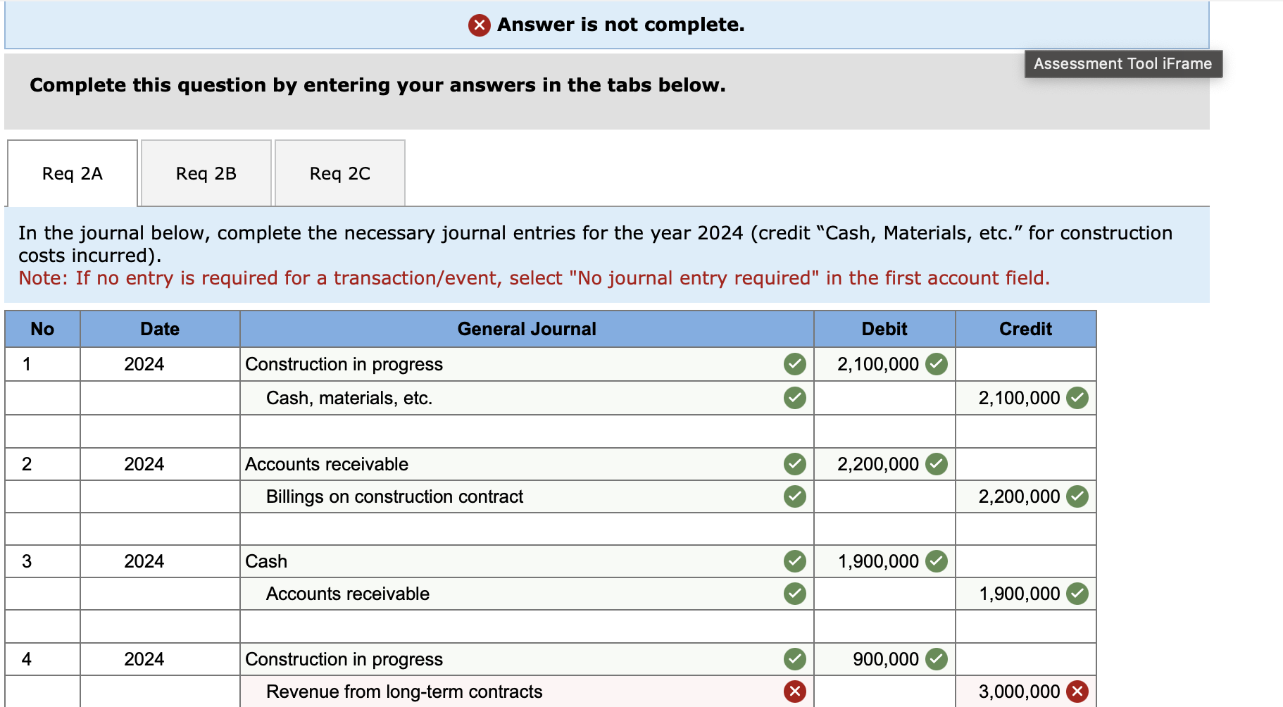 Solved Problem 6-10 (Algo) ﻿Long-term contract; revenue | Chegg.com