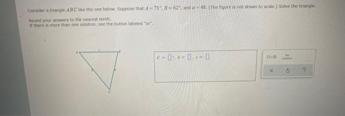 Solved Consider a mangle ABC like the one below. Suppose | Chegg.com