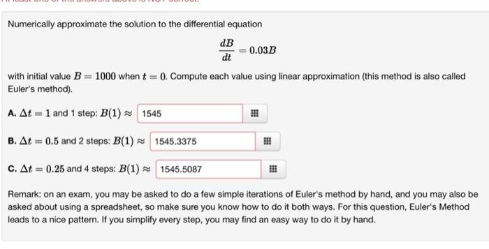 Solved Numerically approximate the solution to the | Chegg.com
