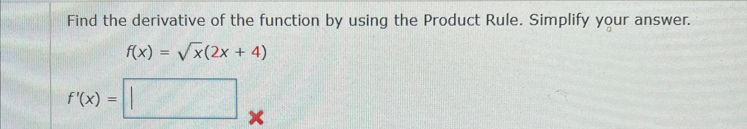 Solved Find the derivative of the function by using the | Chegg.com