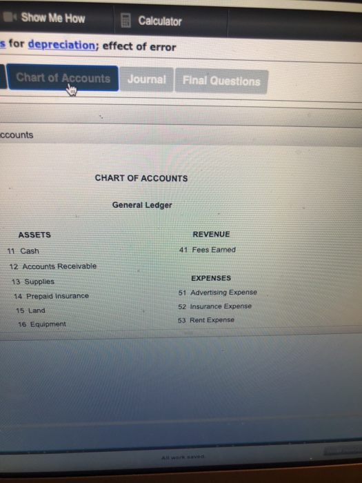 Solved justing entries for depreciation; effect of error | Chegg.com