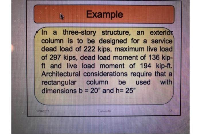 Solved In a three-story structure, an exterior column is to | Chegg.com