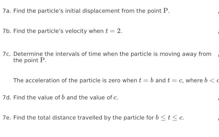 Solved A particle moves in a straight line. Its | Chegg.com