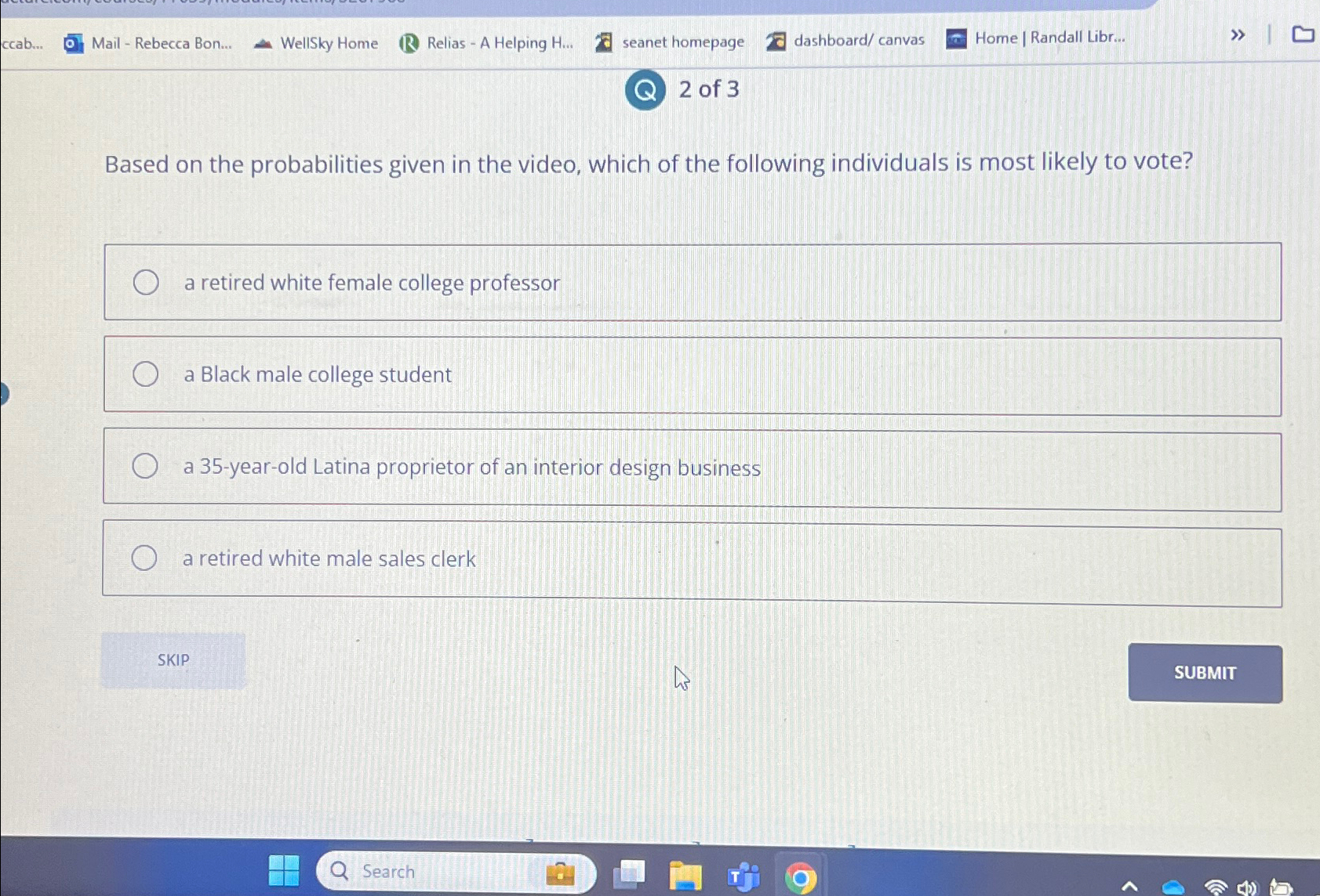 Solved ccab...Mail - ﻿Rebecca Bon...WellSky HomeRelias - ﻿A | Chegg.com