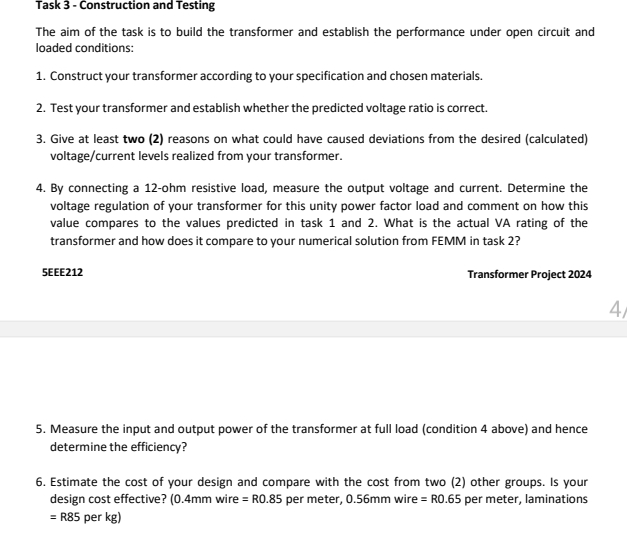 Solved Task 3 ﻿construction And Testingthe Aim Of The Task 3017
