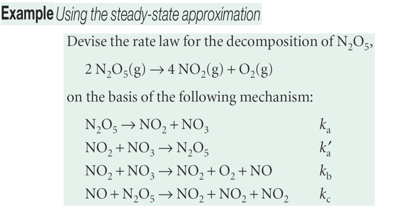 Solved Example Using the steady-state approximationDevise | Chegg.com