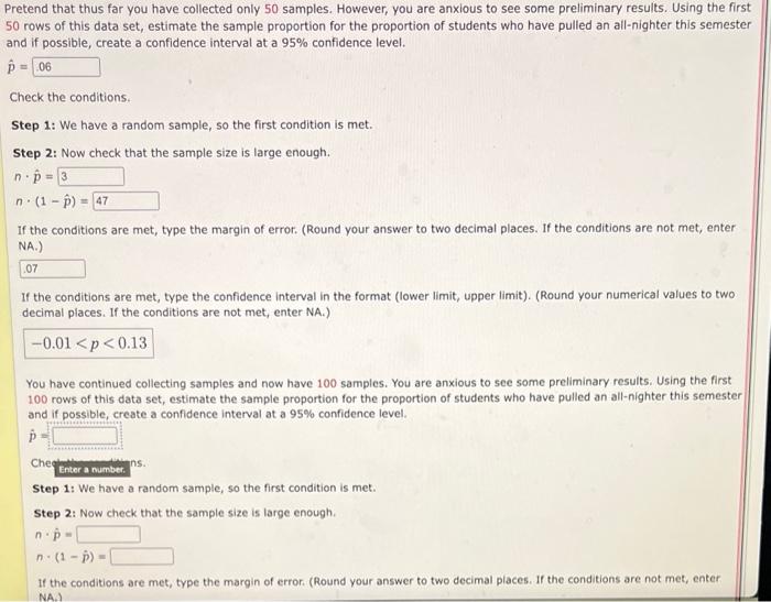 Pretend that thus far you have collected only 50 | Chegg.com