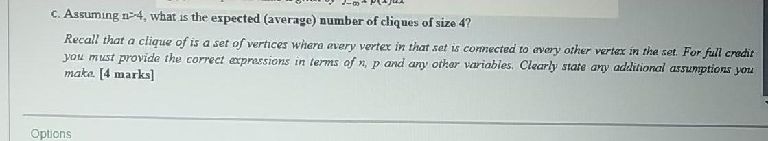 Solved Question No 06 Consider the Erdos Renyi G(n,p) model | Chegg.com Solved Question No 06 Consider the Erdos Renyi G(n,p) model | Chegg.com
