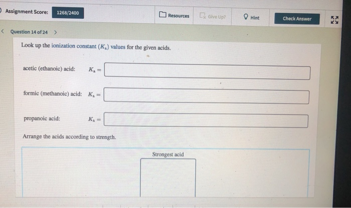 Solved C Give Up? O Hint Assignment Score: 1268/2400 | Chegg.com