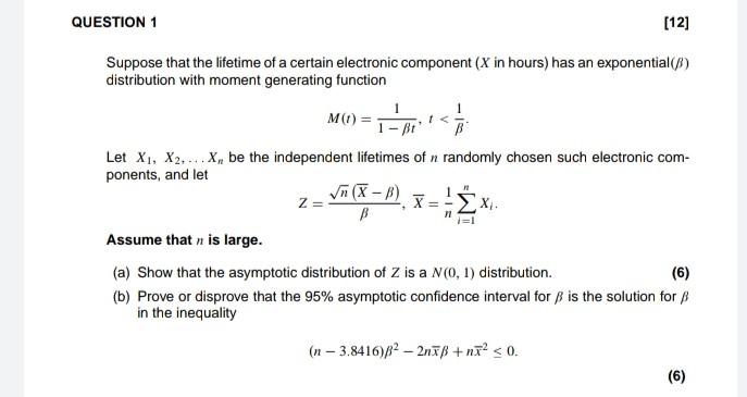 Suppose that the lifetime of a certain electronic | Chegg.com