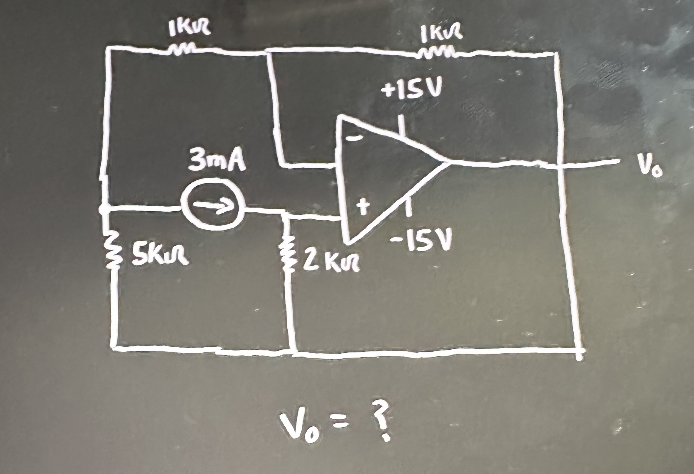 Solved find Vo in the ideal op amp below. Please be very | Chegg.com