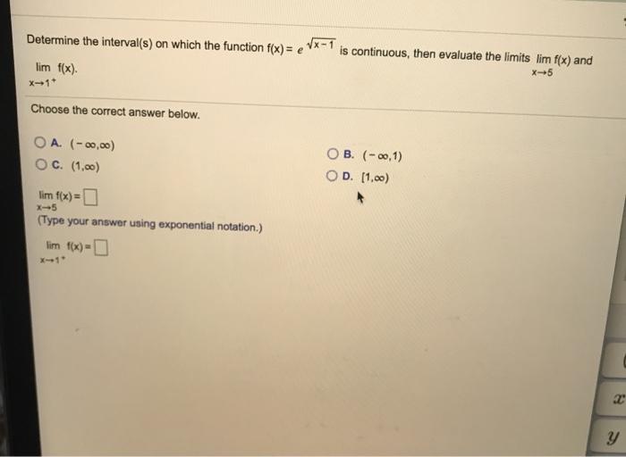 Solved X-1 Determine the interval(s) on which the function | Chegg.com