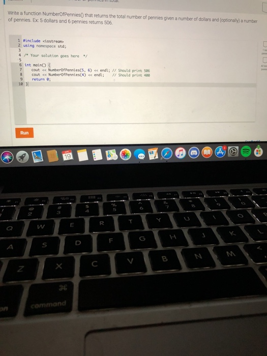Solved CHALLENGE ACTIVITY 6.10.1 Modify a string parameter | Chegg.com