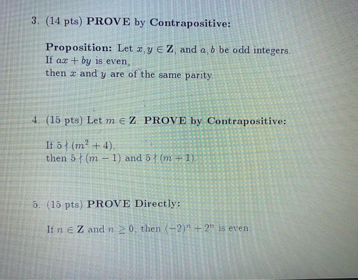 Solved (100 pts) Always use proper mathematical notation in | Chegg.com