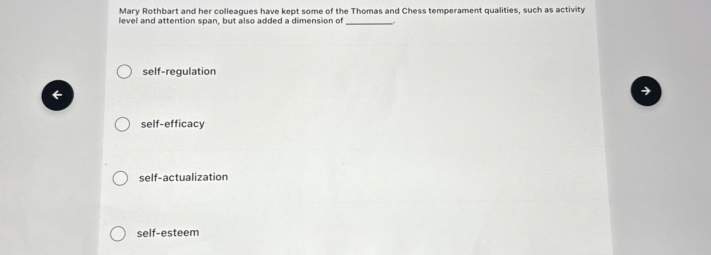 Solved Mary Rothbart and her colleagues have kept some of | Chegg.com