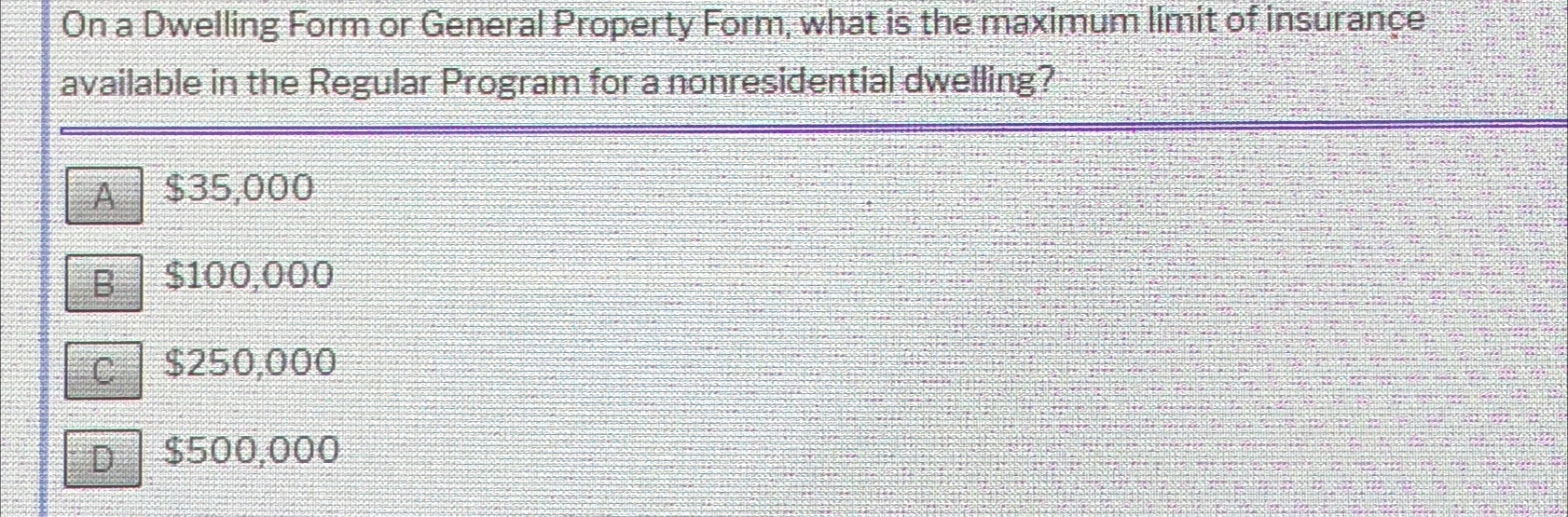 Solved On a Dwelling Form or General Property Form, what is | Chegg.com