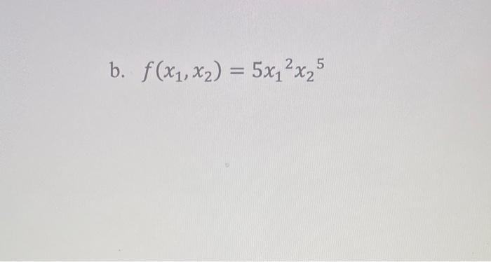 Solved 1. For the following production functions, find the | Chegg.com