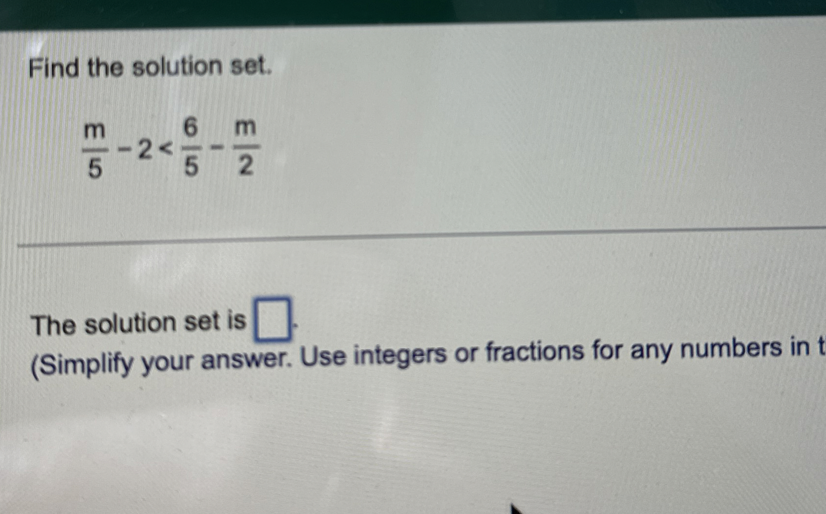Solved by an EXPERT Find the solution set.m5-2