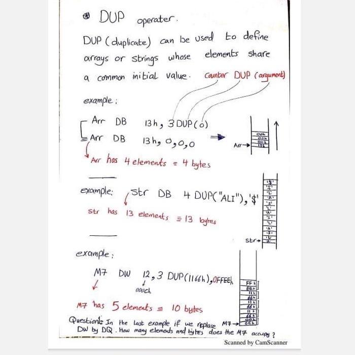 DUP operater. DUP (duplicate) can be used to define | Chegg.com