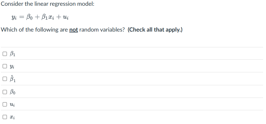 Solved Consider the linear regression | Chegg.com