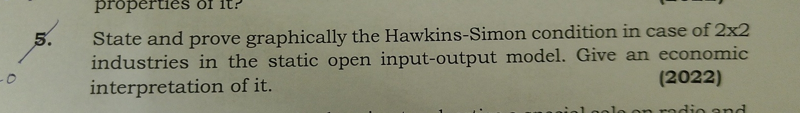 Solved State and prove graphically the Hawkins-Simon | Chegg.com