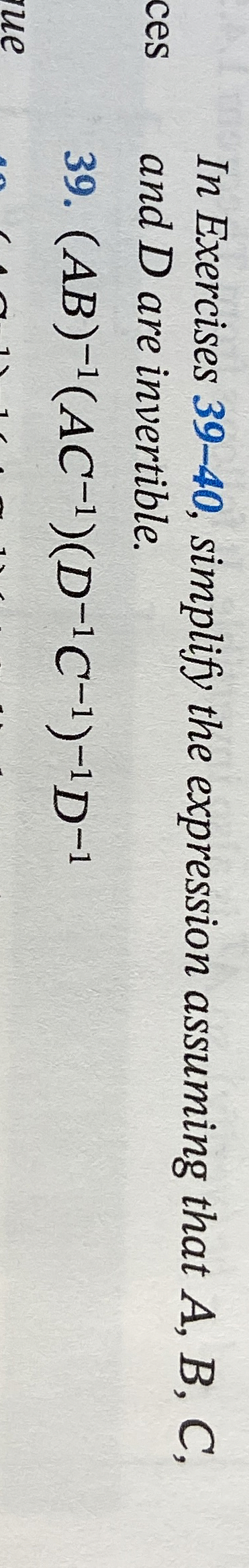 Solved In Exercises 39-40, ﻿simplify the expression assuming | Chegg.com