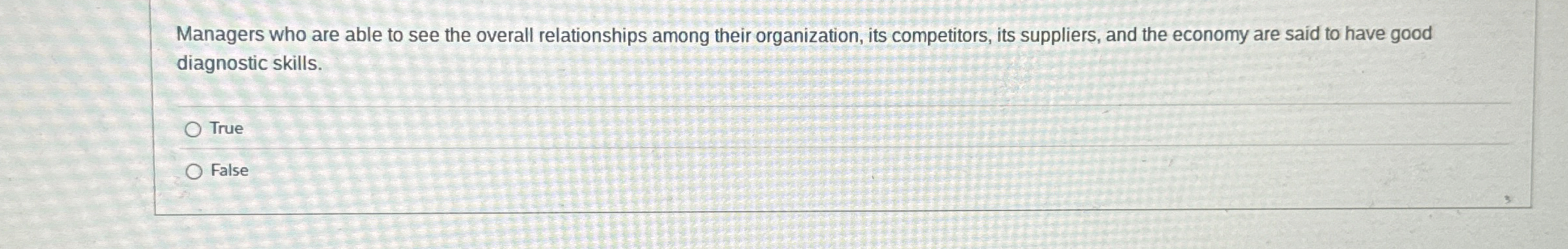 Solved Managers who are able to see the overall | Chegg.com