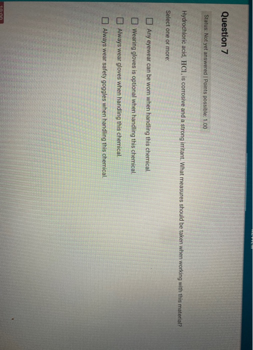 Solved Question 7 Status: Not yet answered Points possible: | Chegg.com