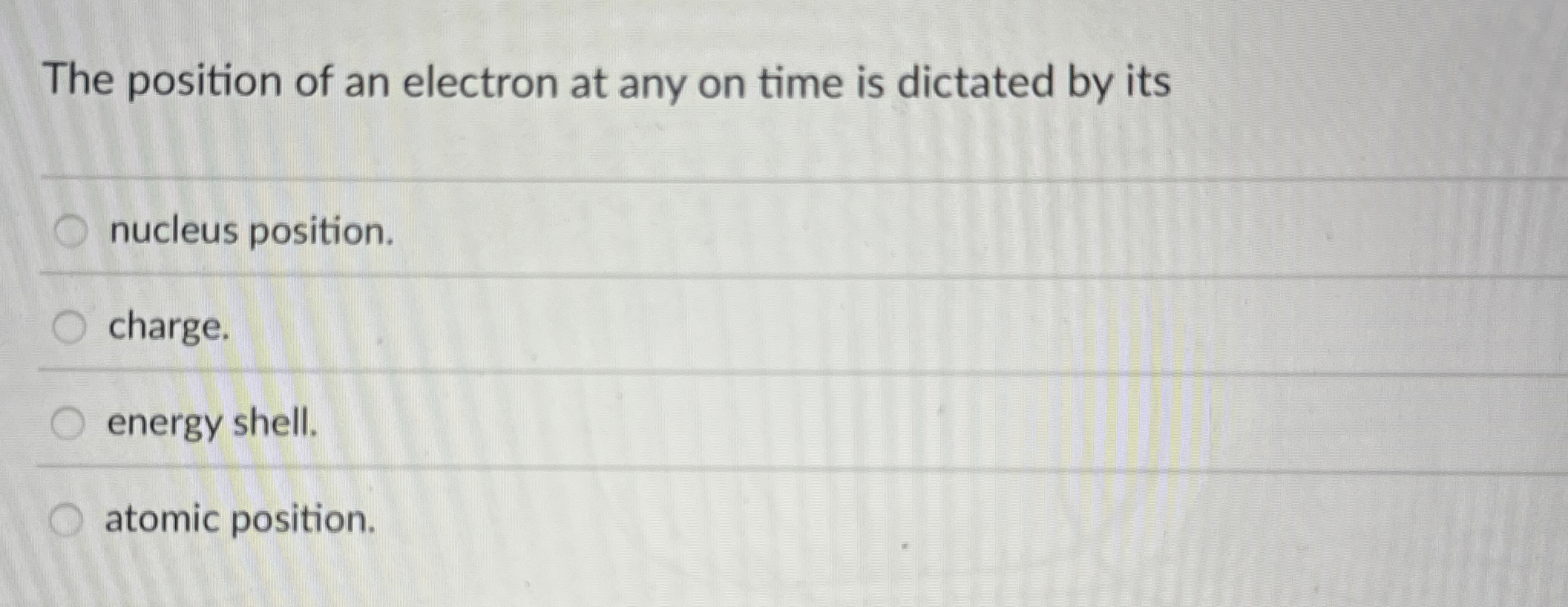 Solved The position of an electron at any on time is | Chegg.com