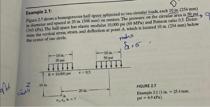 [Solved]: D a Example 2.1: Figure 2.7 shows a homogeneous h