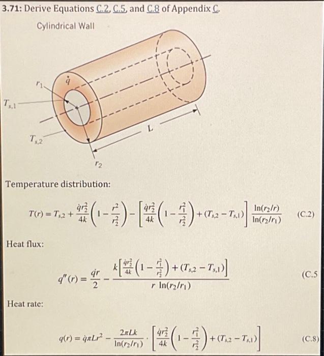 Solved 3.71: Derive Equations C.2,C.5 and C.8 of Appendix C. | Chegg.com