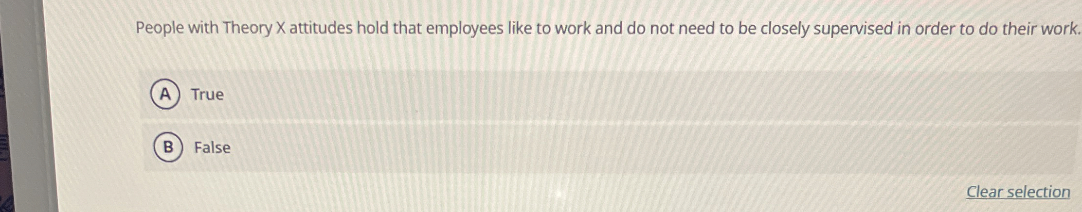 Solved People with Theory X attitudes hold that employees | Chegg.com