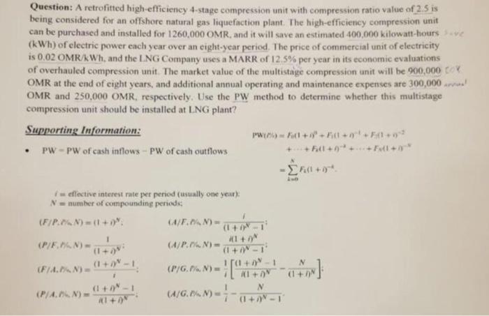Solved Question: A retrofitted high-efficiency 4 -stage | Chegg.com