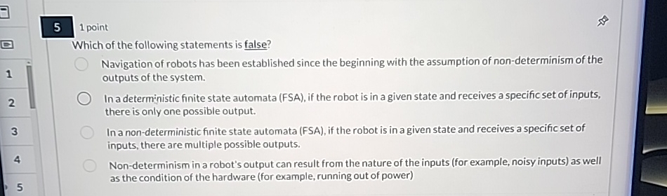 Solved 51 ﻿pointWhich of the following statements is | Chegg.com