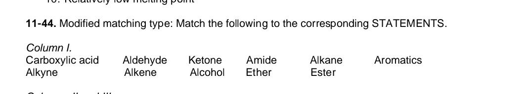 Solved 11-44. Modified matching type: Match the following to | Chegg.com