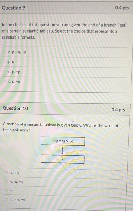 In the choices of this question you are given the end | Chegg.com