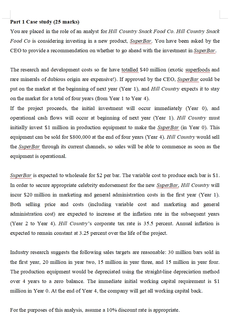 Solved Part 1 ﻿Case study (25 ﻿marks)You are placed in the | Chegg.com