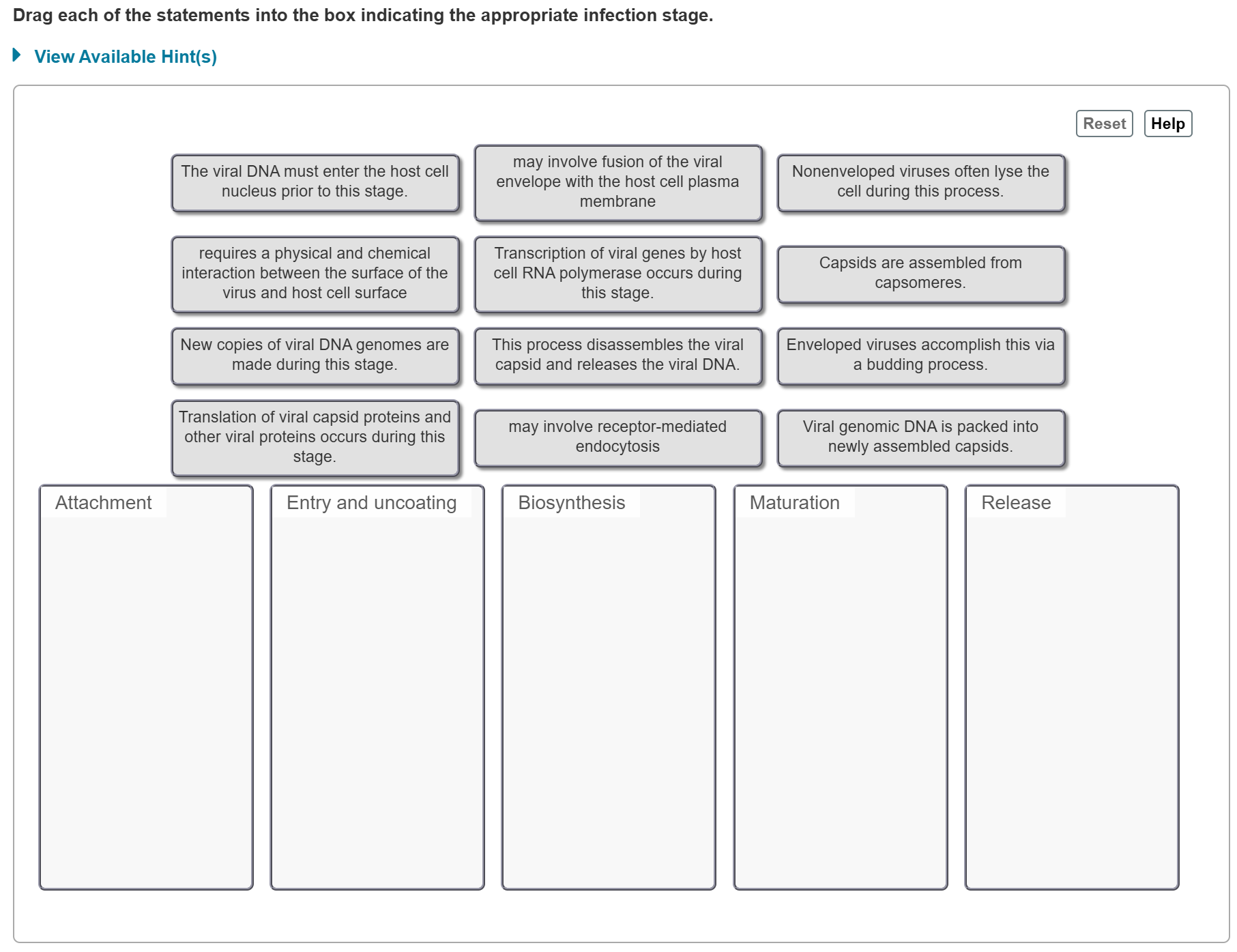 Drag each of the statements into the box indicating | Chegg.com